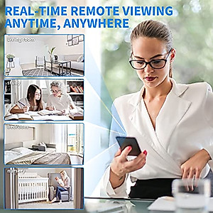 Crazytree Small Wireless WiFi Portable Camera, Security Body Cameras 1080P HD with 180° Pivoting Wide Angle Lens Remote Phone APP Room Pet Camera