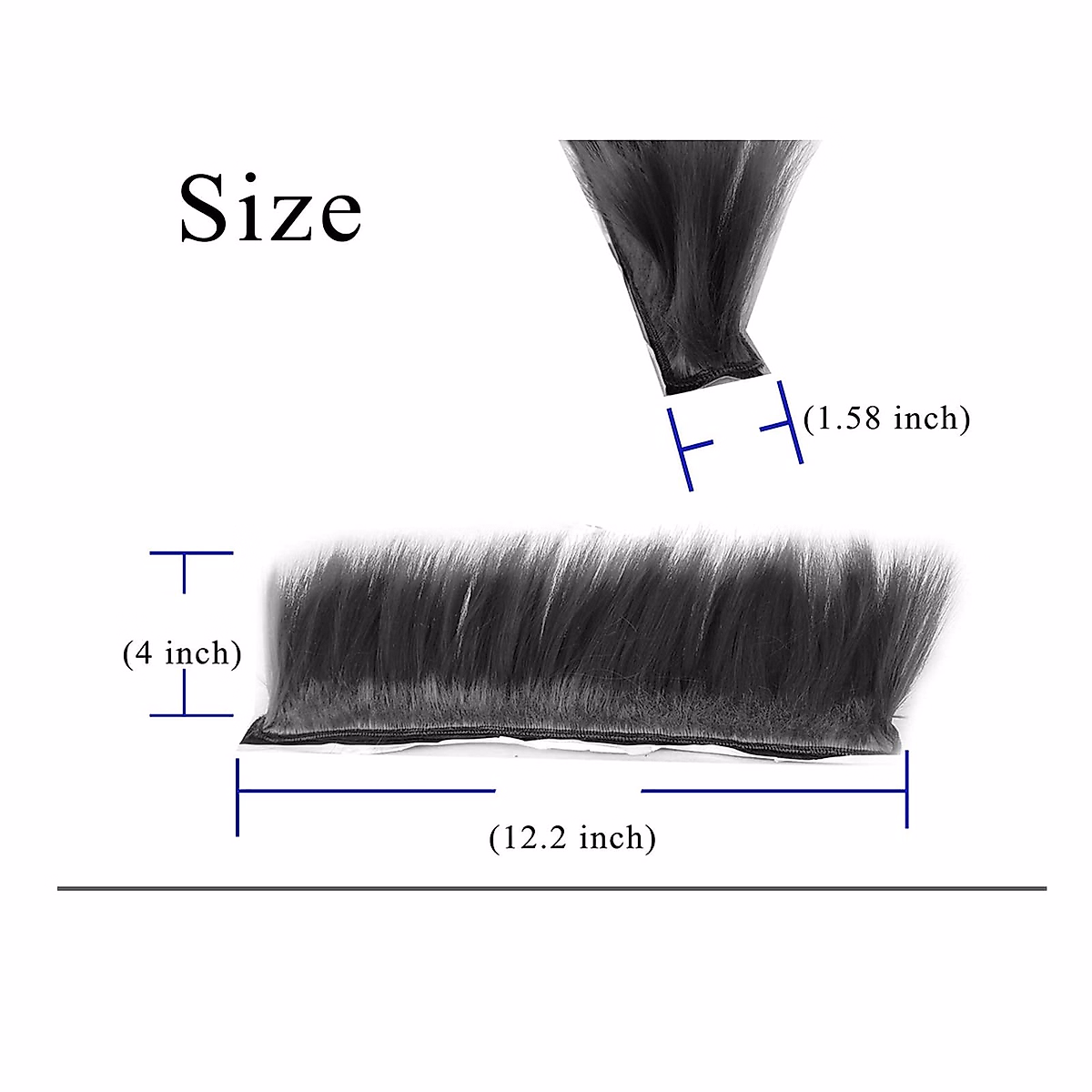 HHongJM Helmet Hawks Motorcycle Helmet Mohawk Synthetic Wigs for Bicycle/Almost Helmet/Stick Reusable Design (Golden Yellow) (Helmet Not Included)