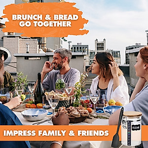 Oscar's Bakery Sourdough Starter Kit & Reusable Bread Bags Bundle- Premium Glass Jar, Digital Recipe, Accessories & Eco-friendly Bread Storage Bags