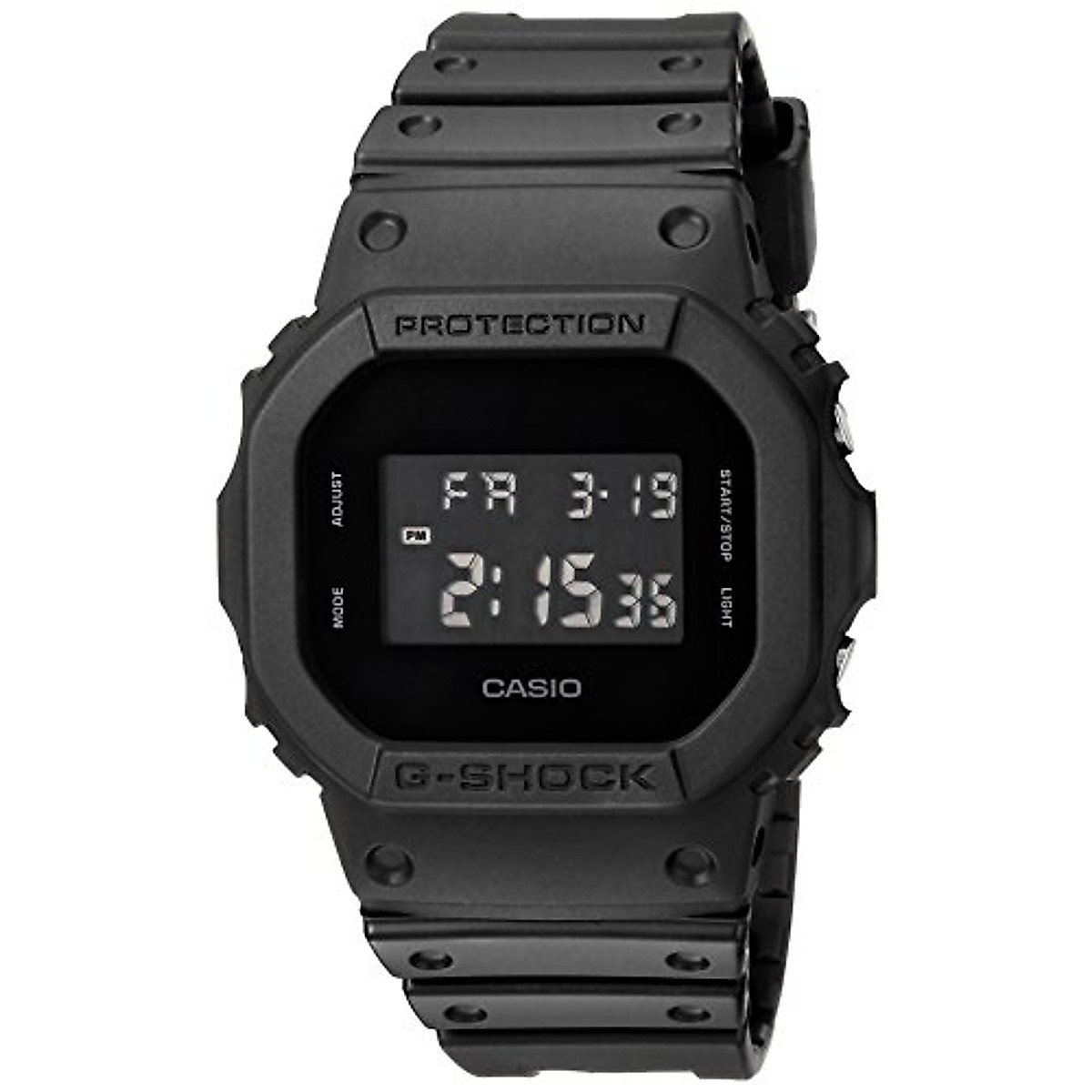 CASIO G Shock Quartz Watch with Resin Strap, Black, 30 (Model: DW-5600BB-1CR)