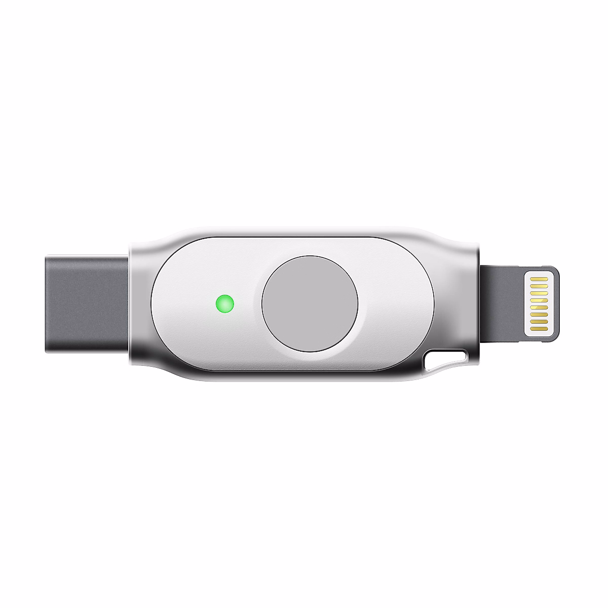FEITIAN iePass K44 Dual-Connector iOS USB Security Key - Two Factor Authenticator - USB-C + Lightning - FIDO U2F + FIDO2 + PIV + MFi - Help Prevent Account Takeovers with Multi-Factor Authentication