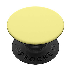 Simple Solid Color Chic Plain Pastel Light Yellow Design PopSockets Swappable PopGrip