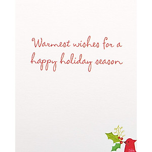 Papyrus Christmas Cards Boxed with Envelopes, Happy Holiday Season, Jingle Bell (20-Count)