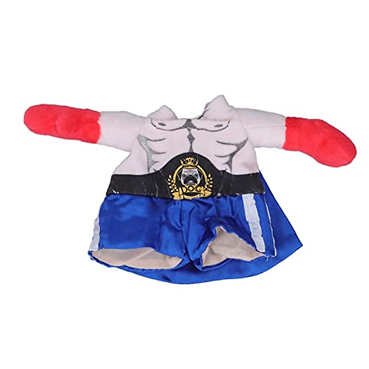 PENO Pet Halloween Costume, Stylish Dog Cosplay Clothes Boxing Clothes Exquisite Printing Cat Clothes for Parties