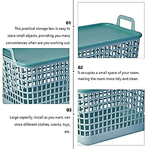 Cabilock Plastic Baskets Basket Plastic Storage Basket Multipurpose Rectangular Food Storage Organizer Bin Basket for Kitchen Cabinets Freezer Bedroom Bathroom Rectangular Storage Basket Baby Basket