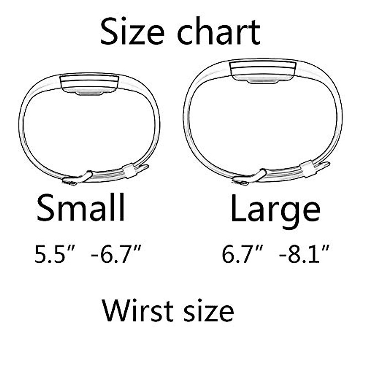 Replacement Bands for Fitbit Charge 2, Silicone Adjustable Classic Bands for Fitbit Charge 2,Women Men