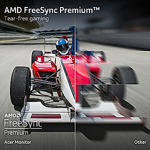acer Nitro 27" WQHD 2560 x 1440 PC Gaming IPS Monitor | AMD FreeSync Premium | Up to 180Hz Refresh | Up to 0.5ms | DCI-P3 95% | 1 x Display Port 1.2 & 2 x HDMI 2.0 | XV271U M3bmiiprx,Black