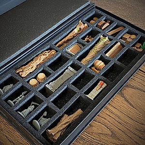 Extruded Gaming Tabletop Miniature Storage and Travel Case