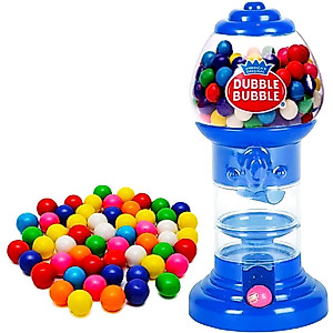 PlayO 7.5" Spiral Gumball Machine Toy - Spiral Style - Kids Twirling Style Candy Dispenser - Birthday Parties, Novelties, Party Favors & Supplies - Gumballs Included (Blue)