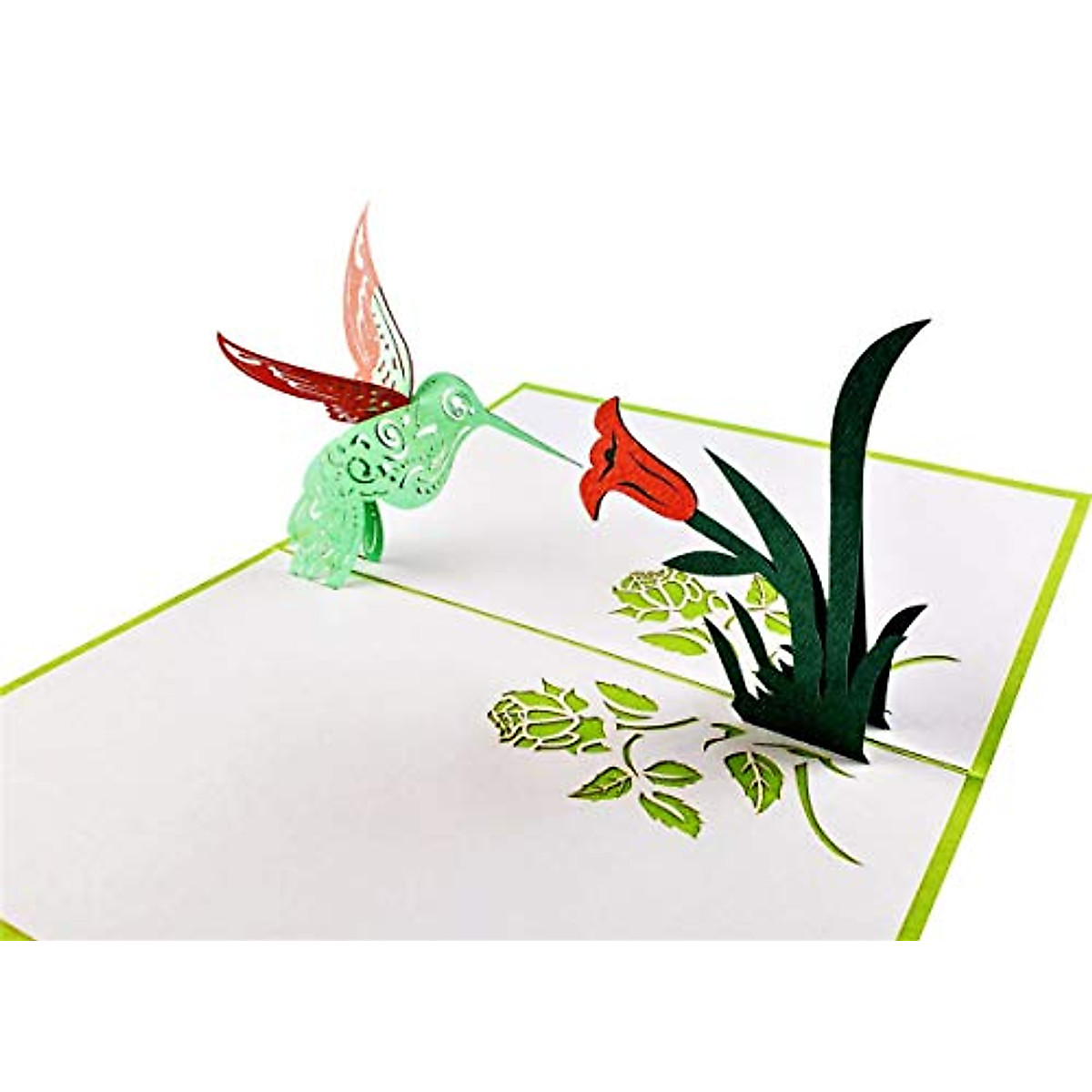 iGifts And Cards Season’s Greetings Hummingbird 3D Pop Up Greeting Card – Merry Christmas, Happy Holidays, Feliz Navidad, Joy, Hope, Unique, Special