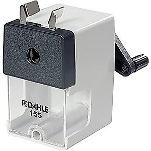 Dahle 155 Professional Pencil Sharpener w/Point Adjuster & Automatic Cutting System, Accepts Graphite & Oversized Artist Pencils