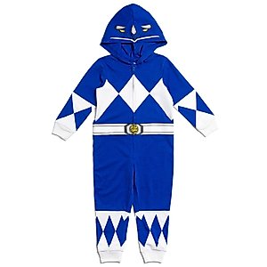 Power Rangers Blue Ranger Toddler Boys Zip Up Coverall 3T