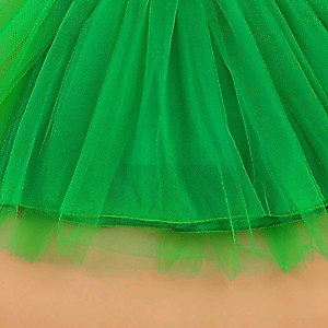 Toddler Baby Girls St.Patrick's Day Outfit Shamrocks Bodysuit Tutu Skirt Headband Spring Clothes Set 1-6T (Green, 4-5T)