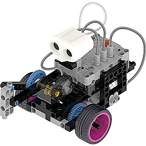 Thames & Kosmos Robotics Workshop Model Building & Science Experiment Kit | Build & Program 10 Robots with Ultrasonic Sensors | Program & Control with App for iOS & Android