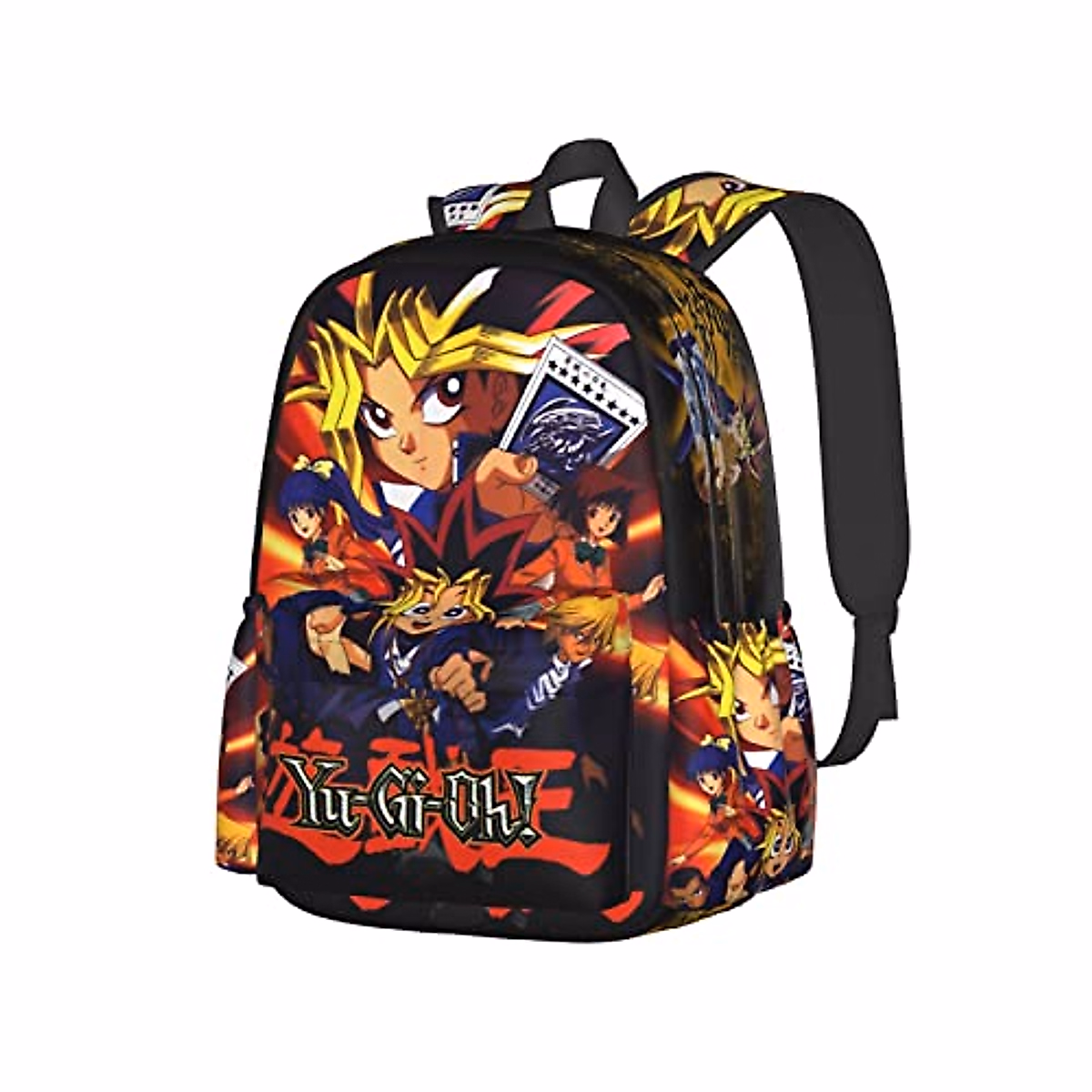 WJstore Unisex Durable College School Bookbag 3d Print Yu_Gi_Oh Laptop Backpack Funny Hiking Daypacks Black 3 One Size