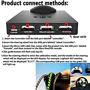 Obokidlyamor Gaming Console Adapter, Supports Thrustmaster/Logitech/Fanatec Steering Wheels, For PS4/XBOX ONE