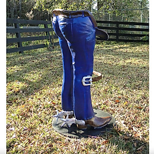 The King's Bay Pair of Cowboy Bar Stools with Jeans and Boots