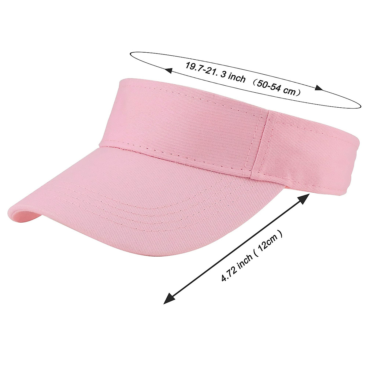 Toddlers-Cotton-Visor-Hat Adjustable Baby-Girls-Sun-Visor Summer-Beach-Hats Tennis-Sports-Caps for Little Kids 2-6T