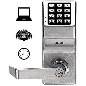 Alarm Lock DL2800 US26D Trilogy Digital Lock Cylindrical 26D, Satin Chrome