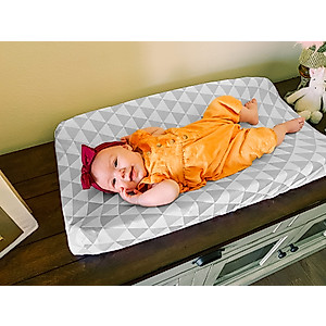 Changing Pad Cover – Premium Baby Changing Pad Covers 4 Pack – Boy or Girl Changing Pad Cover – Pure Jersey Machine Washable Grey & White Changing Table Cover – Diaper Changing Pad Cover Sheets