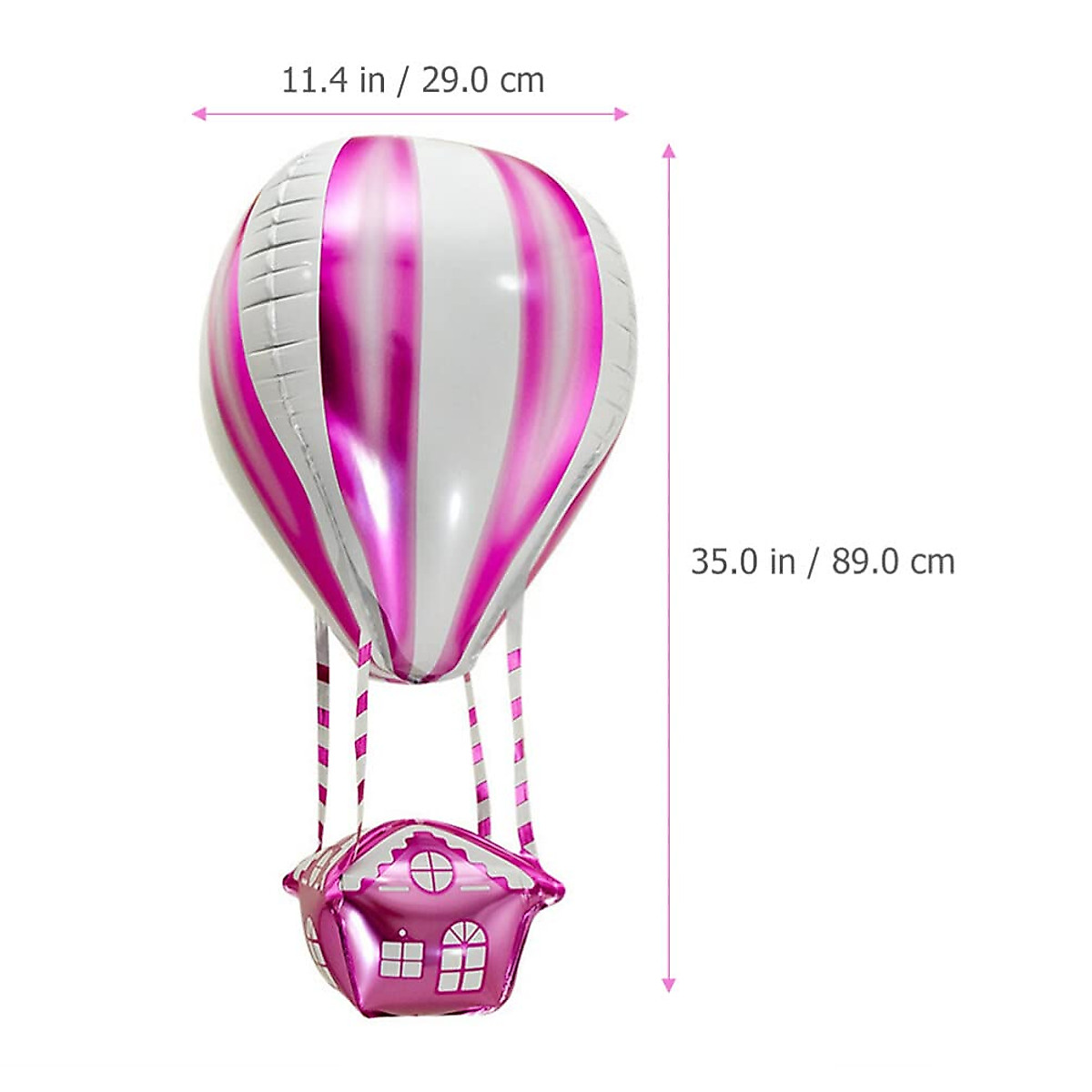 Zerodeko 10pcs Hot Air Balloon Helium Balloon Decorative Balloon Airplane Balloon Happy Birthday Decorations for Boys Helium Foil Balloons Metal Baby Aluminum Film Birthday Party Supplies