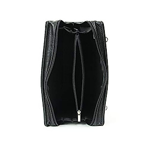 Black Vinyl Sleeping Beauty Book Handbag Novelty Clutch Purse Crossbody Bag