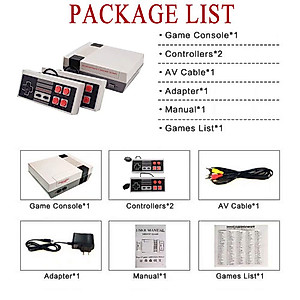 LIFTREN Plug & Play Classic Handheld Game Console,Classic Game Console Built-in 620 Game Handheld Game Console, Video Game Player Console for Family TV Video (Game Console-01)