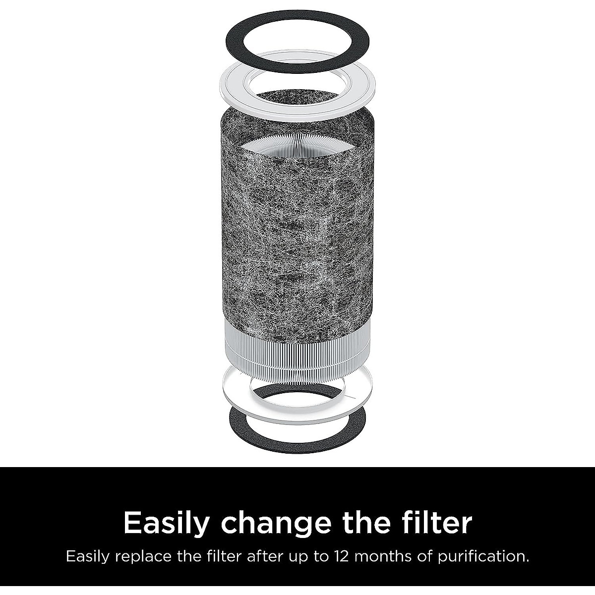 SHARK UA205 Nanoseal HEPA Air Purifier MAX with Clean Sense for Home, Allergies, 1350 Sq Ft, XL Room, Captures 99.98% of Particles, Pollutants, Dust, Smoke, Allergens & Smells, White (Renewed)