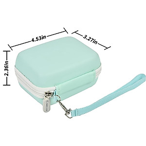 Carrying & Protective Case for Digital Camera, AbergBest 21 Mega Pixels 2.7" LCD Rechargeable HD/Kodak Pixpro/Canon PowerShot ELPH 180/190 / Sony DSCW800 / DSCW830 Cameras for Travel - Light Green