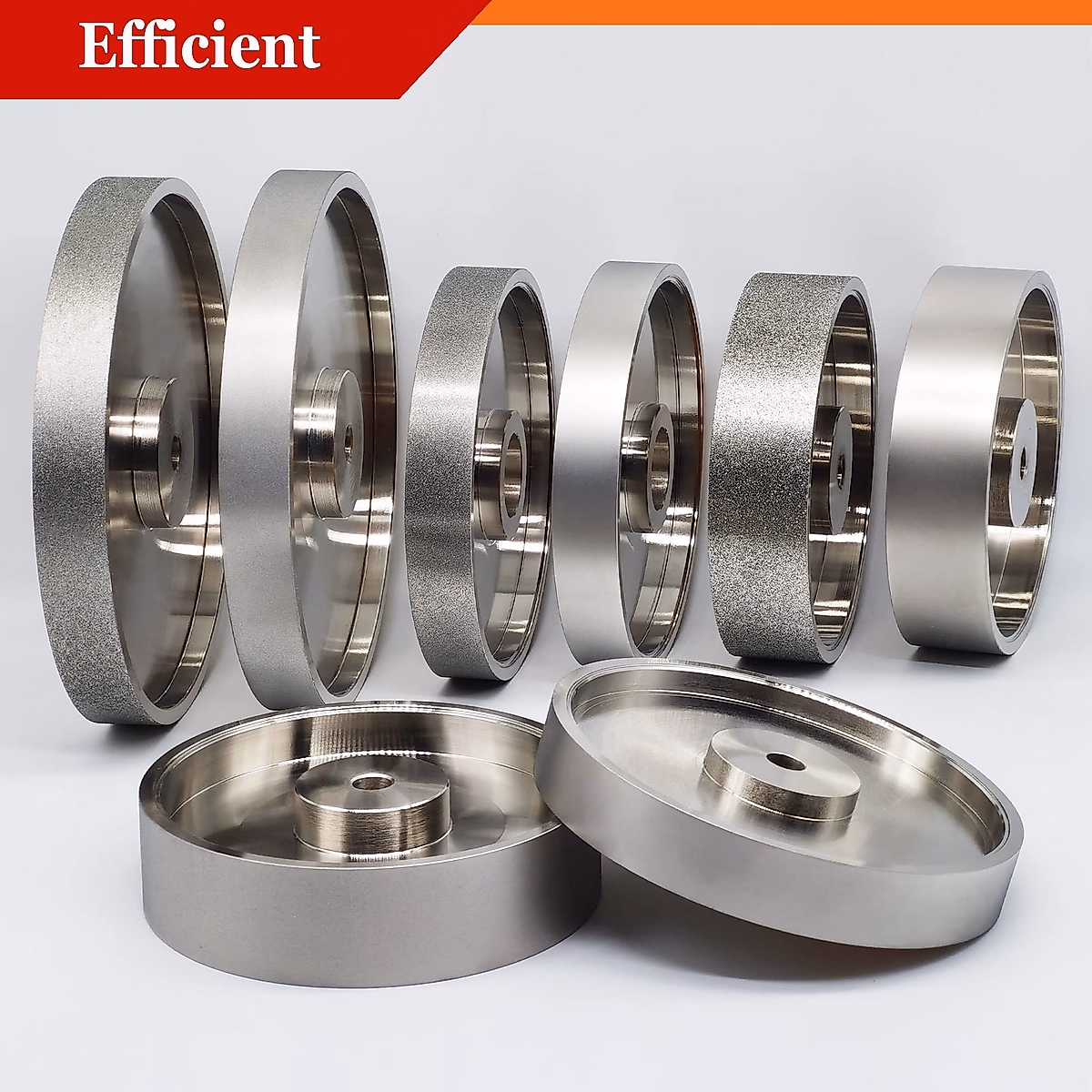 GYTYCATAH CBN Grinding Wheel, Dia 6" x 1" Wide with 1/2" Arbor, Diamond Grinding Wheel for Sharpening High Speed Steel, Grit 80