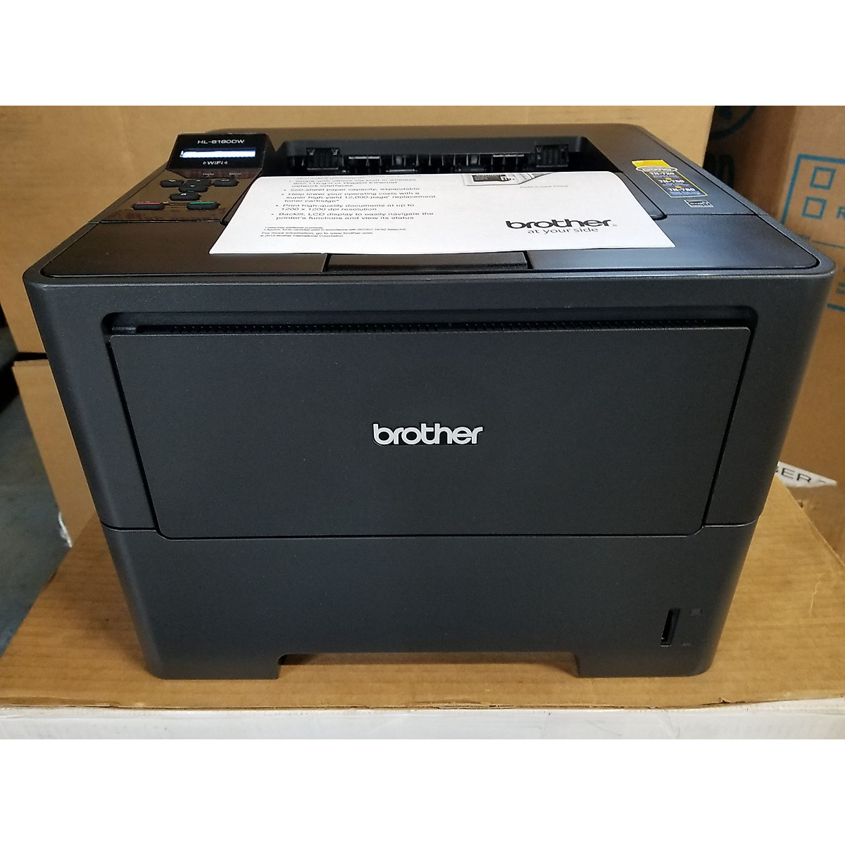 Brother Printer HL6180DW Wireless Monochrome Printer, Amazon Dash Replenishment Ready