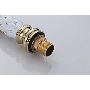 Faucet Household Sink Faucet Kitchen Faucet Bathroom Faucet All White Diamond Shaped Copper Hot and Cold Bathroom Under Bathroom Counter Diamond Basin Faucet