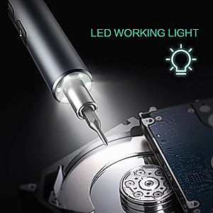 ORIA Mini Electric Screwdriver, 51 in 1 Cordless Power Precision Screwdriver Set with 48 Bits, Small Electric Screwdriver with USB Charging, LED Light, Handy Repair Tool for Smartphones,Toys, PC