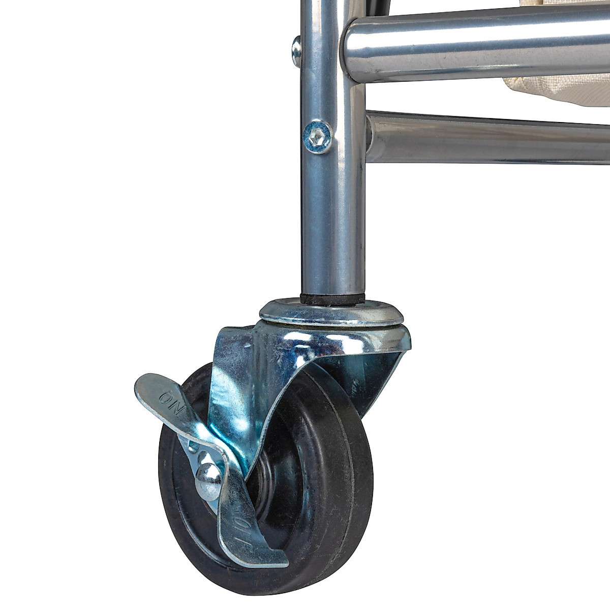 Household Essentials Four Bag Laundry Sorter, Chrome Finish