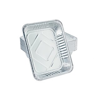 Waytiffer Aluminum Pans 9x13 Disposable Foil Pans (10 Pack) Half Size Deep Steam Table Pans Extra Thick for Baking, Cooking, Roasting, Heating, Serving & Lining Steam-Table Trays