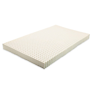 ORGANIC TEXTILES 2" Organic Latex Mattress Topper with Velvet Cover (King, Soft)