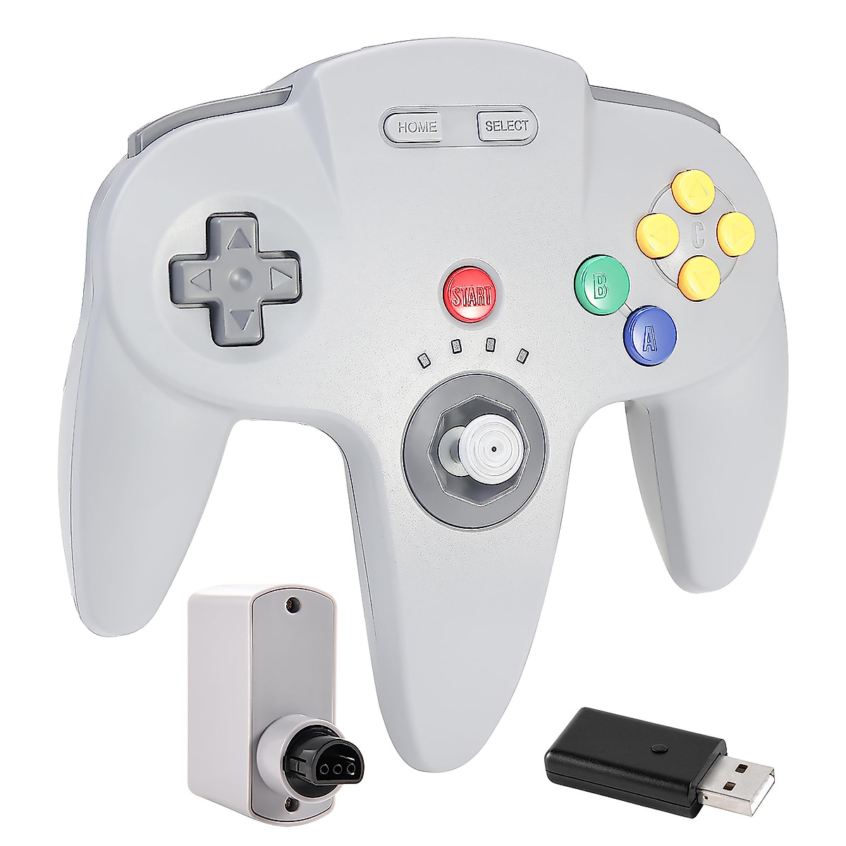 iNNEXT Wireless Classic N64 Controller, Game pad Joystick for N64 NSO - Plug & Play