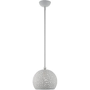 Livex Lighting 49181-80 1 Light Nordic Gray Pendant