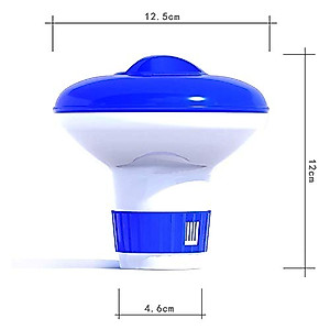ATIE Inflatable/Above-Ground Pool Floating Mini 1" Chlorine/Bromine Tablet Dispenser for Pool, Spa, Hot Tub, and Fountain, Perfect for Inflatable & Above-Ground Pools