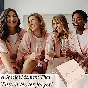 Bridesmaid Proposal Box Set of 6 I 5 Pink Will You Be My Bridesmaid Boxes & 1 Will you Be My Maid of Honor Gifts Box I Bridesmaid Boxes for Proposal I Bridesmaid Gift Box for Bridesmaid Proposal Gifts