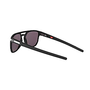 Oakley Men's OO9436 Latch Beta Square Sunglasses, Matte Black/Prizm Grey, 54 mm