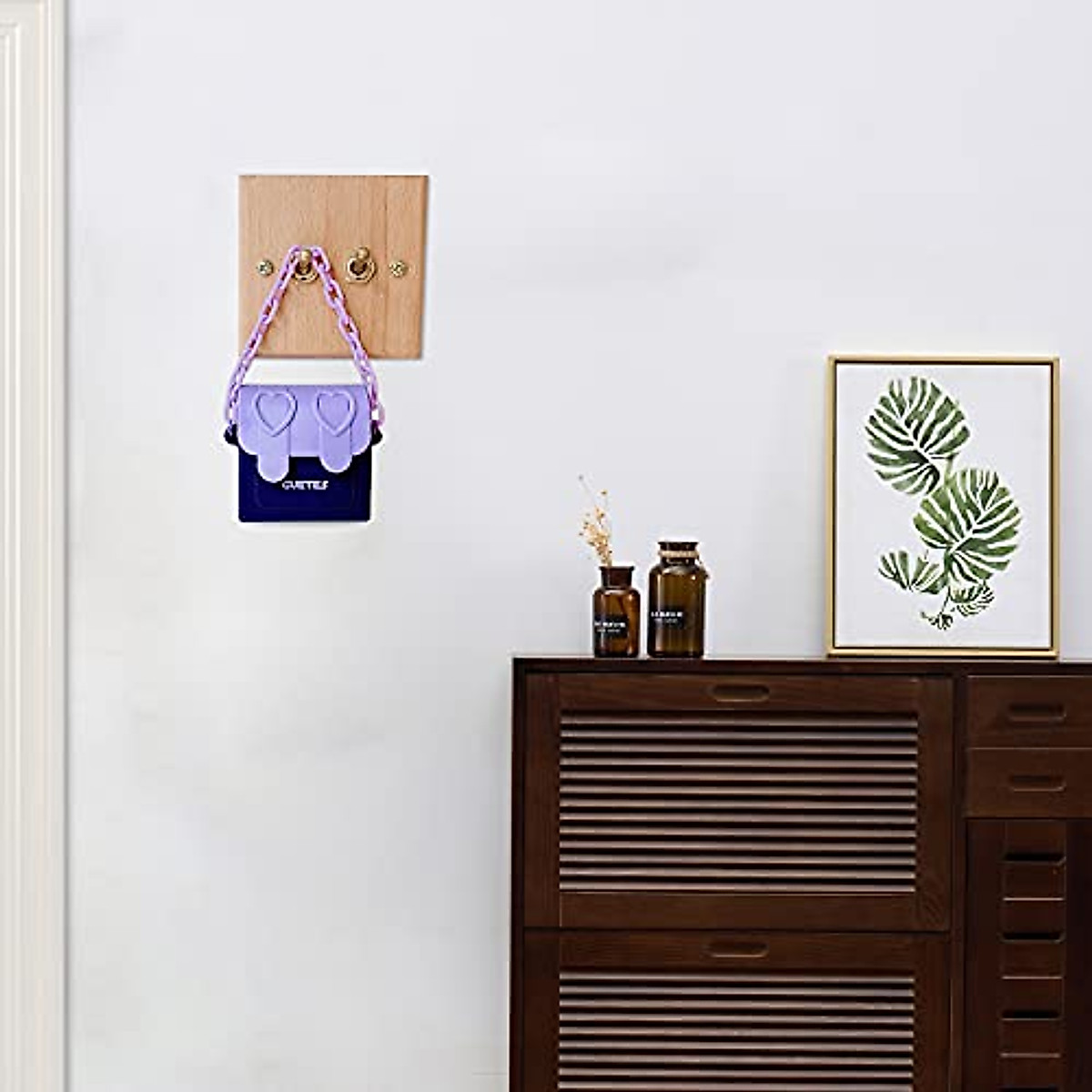 NC Airpod Pro Case Cute for Women, Funny Chain Bag 3D Silicone Case, Protective Accessories CasesKeychainPompomStrap, Compatible with Apple Airpods (2019) for Girl (Purple), 6x4x7cm