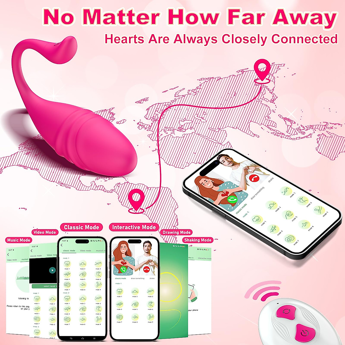 Sex Toys Thrusting Dildo Vibrator - Remote Control G Spot Vibrator Adult Toys, Wearable Panty Couple Vibrator with APP Control & 9 Thrusting & Vibrating Modes, Adult Sex Toys & Games for Women Couples