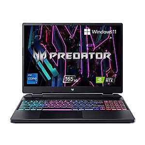 acer Predator Helios Neo Gaming & Entertainment Laptop (Intel i5-13500HX 14-Core, 16GB DDR5 4800MHz RAM, 512GB PCIe SSD, GeForce RTX 4050, 16.0" 165 Hz Win 10 Pro) with Dockztorm Hub