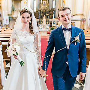 Lazo Para Boda,Wedding Lasso for Ceremony Gift,Rosario Lazos Para Boda Catolica,Lazos Para Bodas De Iglesia Para Novios,Lasso for Wedding Ceremony, Wedding Crystal Rosary,Lazo De Bodas Para Los Novios