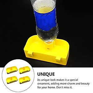 Ipetboom Poultry Waterer Rabbit Water Dispenser Automatic Bird Feeder Water Dispenser: 4Pcs Parrot Water Feeder Bird Water Feed Container Bird Cage Water Deflector Bird Cage Quail Feeder