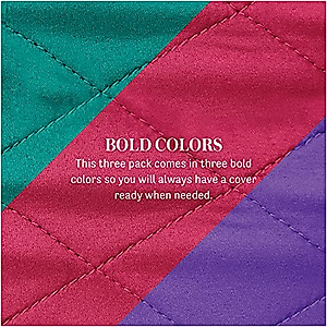 Clean Cart Secure Shopping Cart Handle Cover with Ultra-Fresh Technology, Bright Colors, 3-Pack