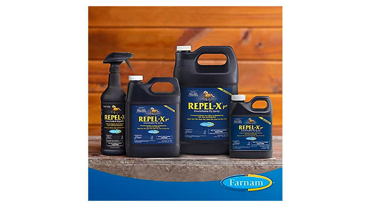 Farnam Repel-X Pe Concentrated Fly Spray for Horses - Easy Yard Pest ...