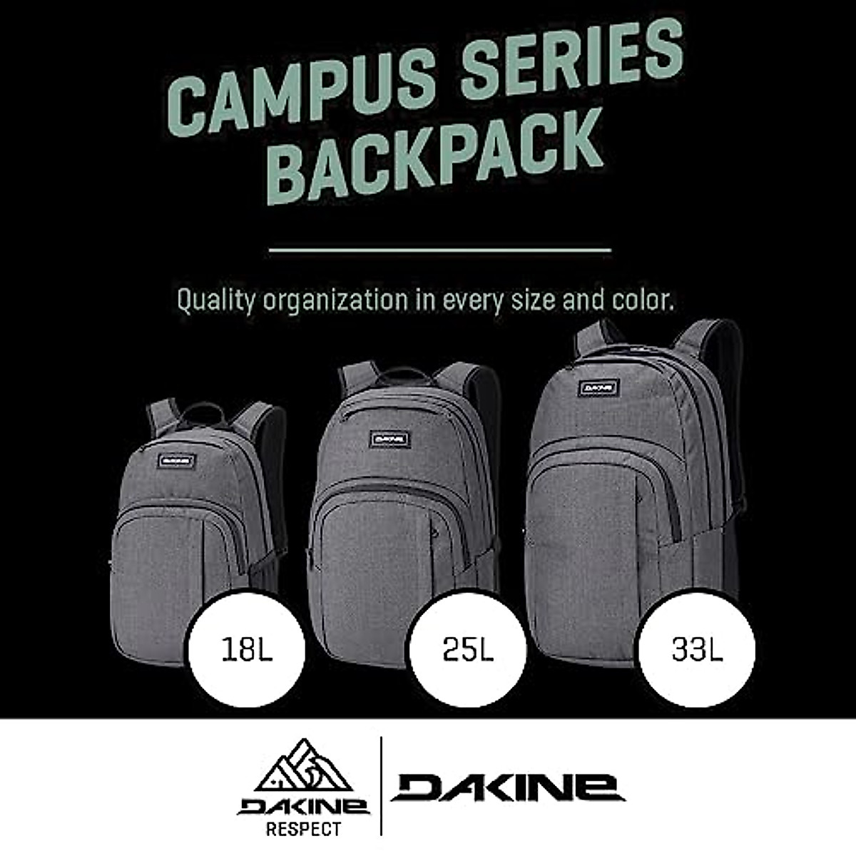 Dakine Campus Pack 18L - Black, One Size