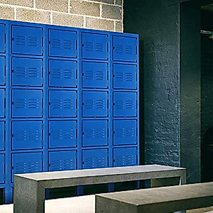 INTERGREAT Metal Locker for Office Storage Locker Employees Locker for School Gym Lockers Corridor Locker Five Tier Box Blue 5 Door